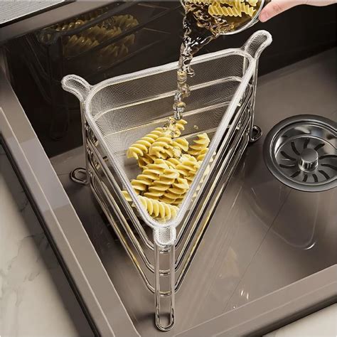 Kitchen Sink Hanging Strainer With 100 Sink Strainer Net