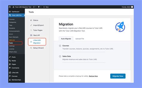Documention LifterLMS To Tutor LMS Migration