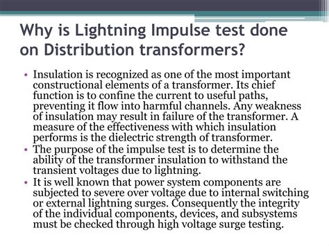 Lightning Impulse Test In Precise Pptx