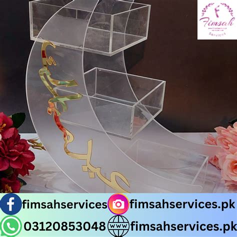 Eid Mubarak Acrylic Stand Elevate Eid Parties Fimsah T Services