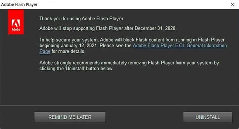 Microsoft Decides To Fully Remove Adobe Flash Player On Windows 10 From