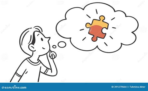 Cognitive Process Linear Icons Set Perception Attention Memory