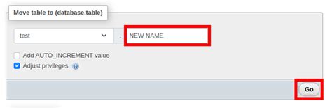 how to rename a table in phpmyadmin and mysql suay site