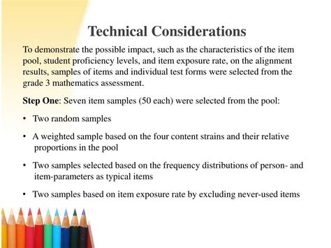 Ppt Technical Considerations In Alignment For Computerized Adaptive