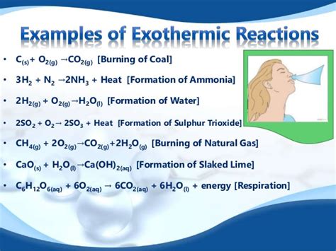 Real Life Example Of An Exothermic Reaction