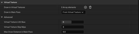 Virtual Texturing Settings And Properties In Unreal Engine Unreal Engine 56 Documentation