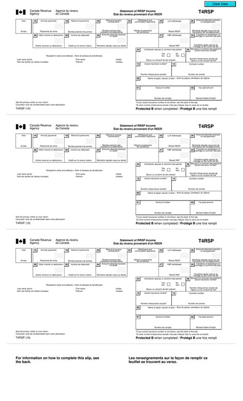 Form T RSP Fill Out Sign Online And Download Fillable PDF Canada English French