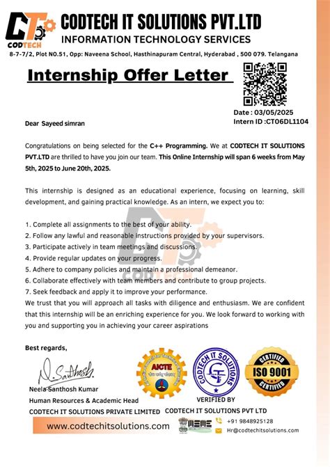 Newbeginning Cpp Programmingjourney Offerletter Gratitude