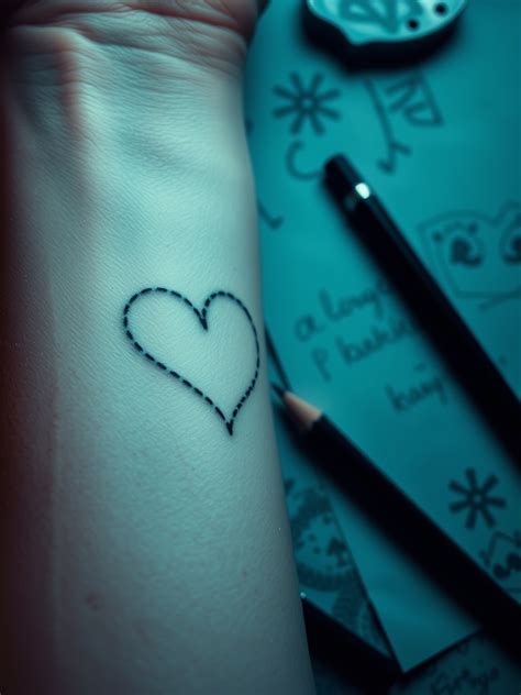 20 Minimalist Heart Outline Tattoos To Steal Yours