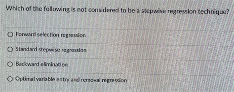solved which of the following is not considered to be a