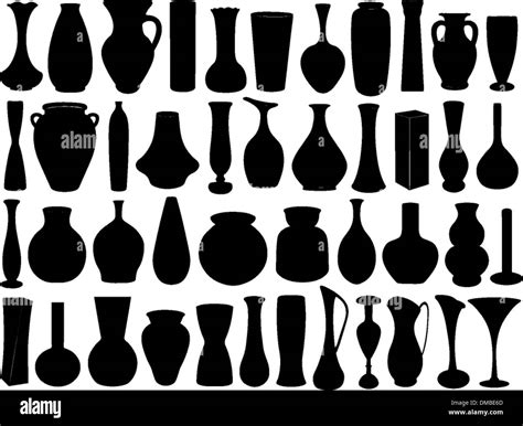 Vase Set Isolated Stock Vector Image And Art Alamy