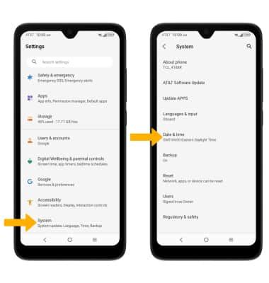 TCL 30 Z 4188R Date Time Alarm AT T TCL 30 Z 4188R Date Time Alarm AT T