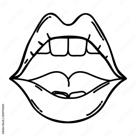 How To Draw A Open Mouth Step By Step