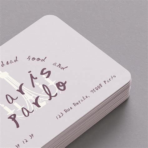 Paris Parlor 커스텀 명함 디자인 명함 포트폴리오 크몽
