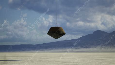 Osiris Rex Asteroid Sample Return Canister Landing In Utah Illustration Stock Image C059