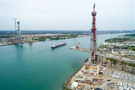Record Breaking Ontario Us Border Bridge Now Extends Dramatically
