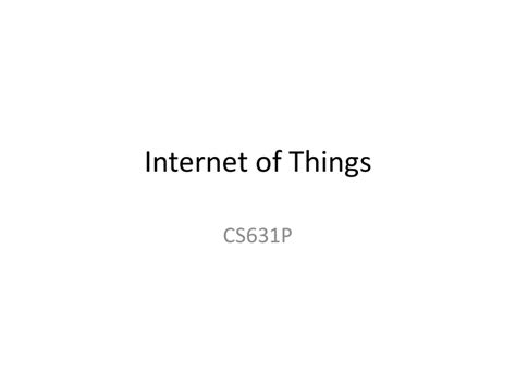 Internet Of Things Iot Presentation Definition Protocols Design