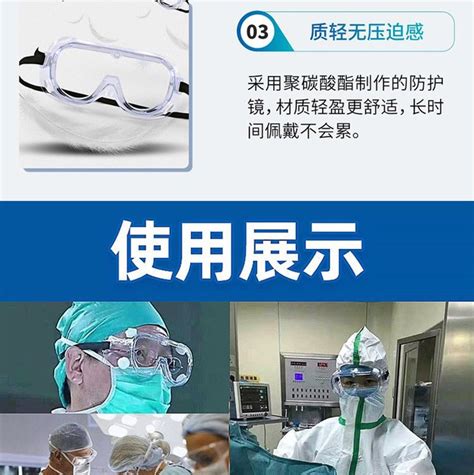 医用护目镜 防疫高清头戴式隔离防护眼罩医用护目镜河南乃缦医疗科技有限公司