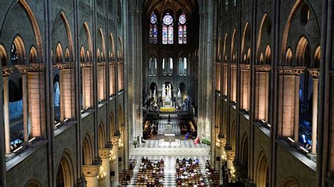 복구 마친 노트르담 대성당 내부 첫 공개내주 재개관