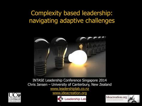 Complexity Based Leadership Navigating Complex Challenges Ppt