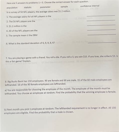 solved here are 5 ﻿answers to problems 1 5 ﻿choose the
