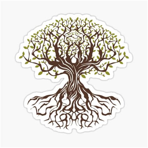 Outline Tree Of Life Sticker For Sale By Simo Redbubble