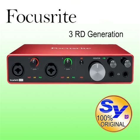 Promo Focusrite Scarlett 8i6 3rd Gen Usb Audio Interface Diskon 17 Di