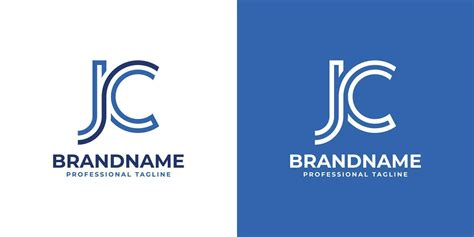 Letter Jc Line Monogram Logo Suitable For Business With Jc Or Cj