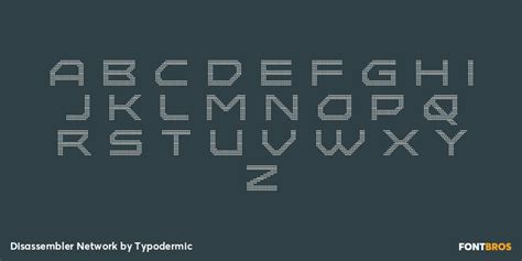 Disassembler Network Font Style By Typodermic Font Bros