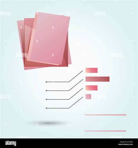 Illustration Of Table And Graph Template Stock Photo Alamy