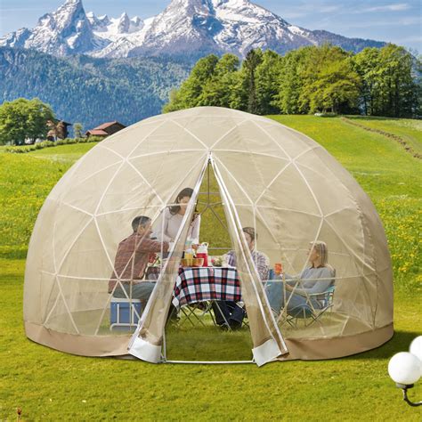 Vevor 12ft Garden Dome Bubble Tent Upgraded Geodesic Dome Greenhouse