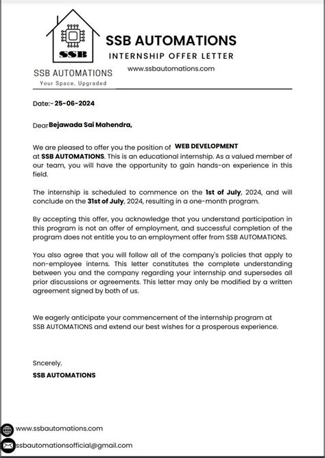 Bejawada Sai Mahendra On Linkedin Datascience Webdevelopment Ssbsutomations Internship