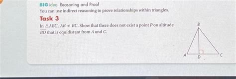 Solved Big Idea Reasoning And Proof You Can Use Indirect