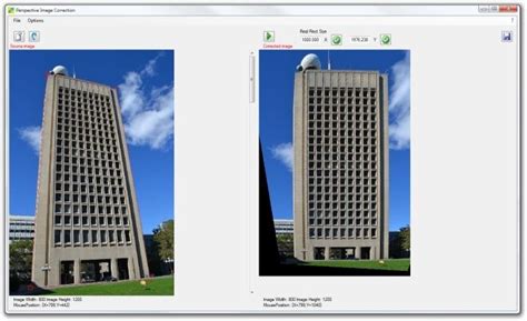 Opencv Horizontal Perspective Correction With Lines Marked On