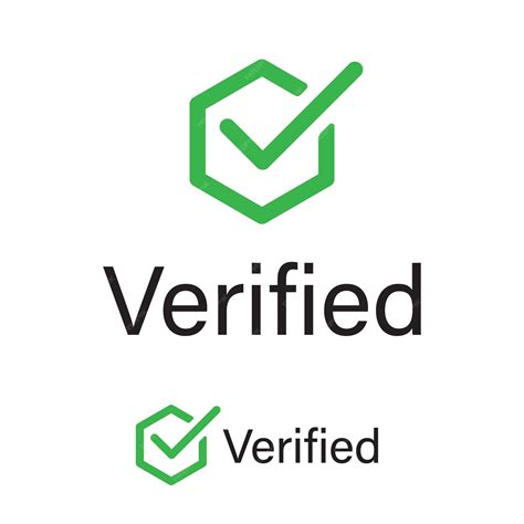 Premium Vector Verification Logo Design Simple Icon
