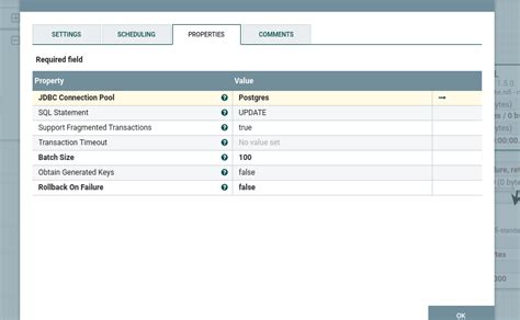 Postgresql PutSql NIFI Processor Not Working Postgres Database
