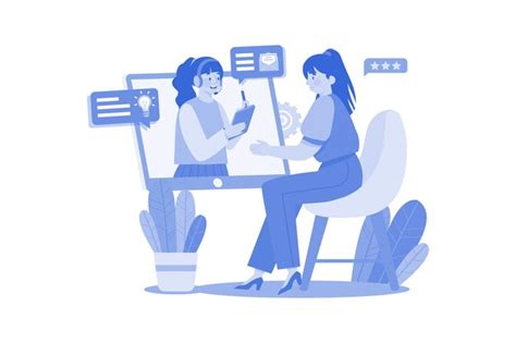 Premium Vector Virtual Assistant Illustration Concept On White Background