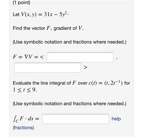 solved 1 point let c be the path from p to q in the figure