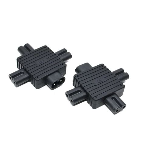 Free shipping IEC 320 C8 to 3x C7 Power adapter IEC 320 C7 to C8 Split ...