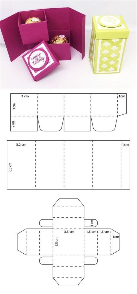 коробочка для подарка своими руками макет для вырезания шаблон T Box Template Diy T