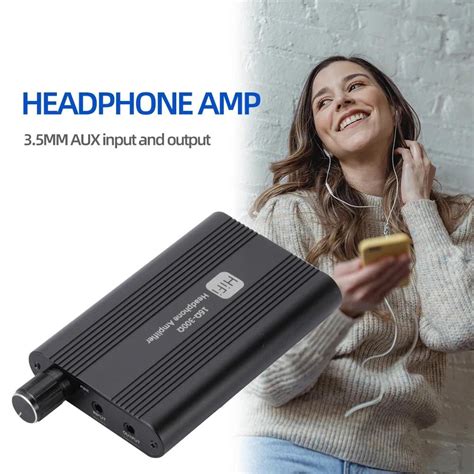 Portable Headset Amplifier Aluminum Hifi Audio Headphone Amplifier Sound Improver Amp 600mah