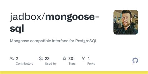 Github Jadboxmongoose Sql Mongoose Compatible Interface For Postgresql