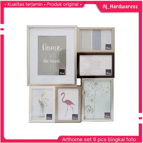 Arthome Set Of 6 Pcs Compilation Photo Frames Shopee Singapore