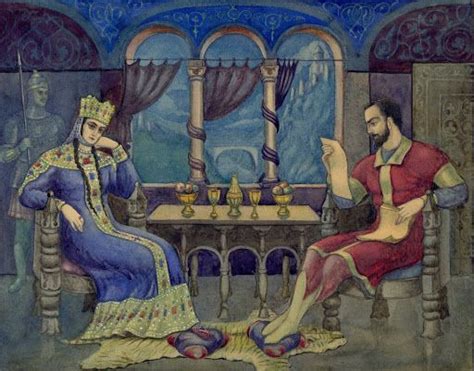 Colloquy Of Queen Tamar Of Georgia And Shota Rustaveli George