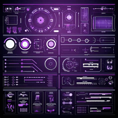 Premium Photo Scifi Hud Line Elements Hitech