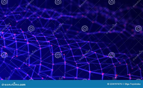 Big Data Visualization Data Technology Illustration Science Background Stock Illustration