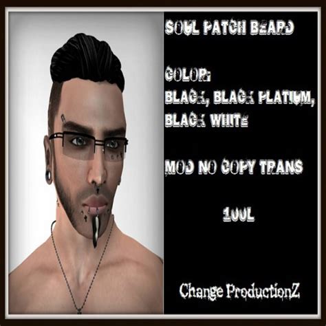Second Life Marketplace Cp Soul Patch Beard Pack