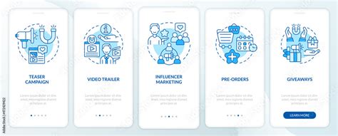 Startup Advertising Strategy Tips Onboarding Mobile App Page Screen Small Business Walkthrough