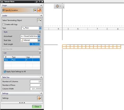 How To Show Option Anchor In Defined Position Of Tabular Note