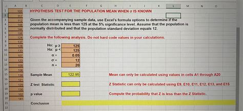 solved given the accompanying sample data use excel s